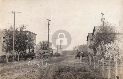 Cuba IL Illinois Street View 1913 RPPC Photo Postcard COPY | eBay