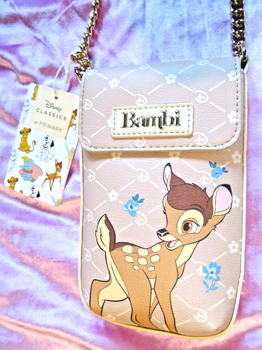 Disney Bambi Faux Leather Crossbody Bag Cellphone Holder Primark NWT | eBay