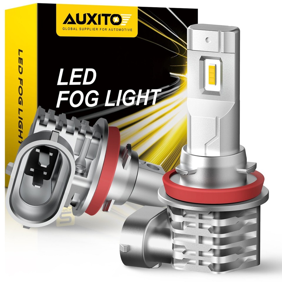 AUXITO H11 H16 H8 Yellow CSP Golden LED Bulb Fog Driving Runing Light ...