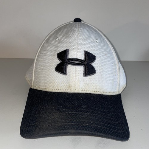 Under Armour Cap Hat Black White L/XL Stretch Fit Snapback | eBay