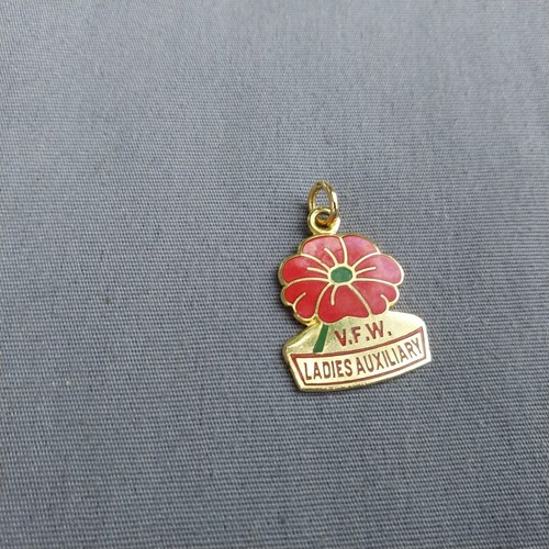 VFW Poppy Ladies Auxiliary 3/4" Pendant Charm | eBay