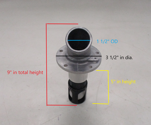 BLUSKIES 45 DEGREE ULLAGE VALVE FUEL TANK FILLER BK0535000 BOAT MARINE ...