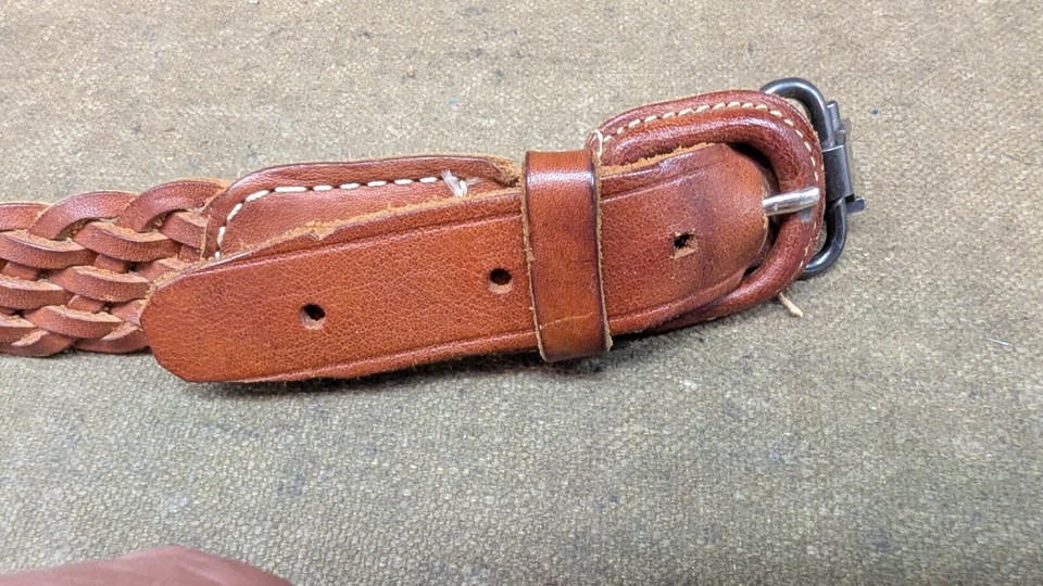 Kassnar Spanish leather braided rifle sling, | eBay