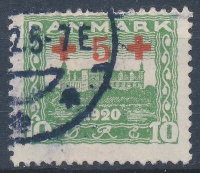 Denmark Scott B1/AFA 120, 10+5ø green Red Cross, Fine sound used | eBay