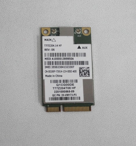 Qualcomm Gobi 3000 3g WWAN Mini Pci-e Wireless Card for Dell Dw5630 ...