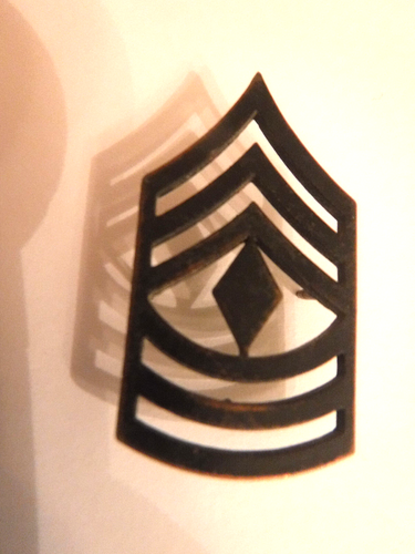 US Army First Sergeant Rank / E-8 Subdued Pin on Military Insignia ...