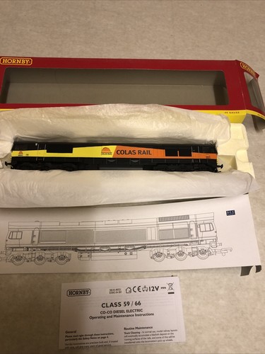 Hornby R3042 British Rail Class 66 66843 COLAS Electric Diesel ...