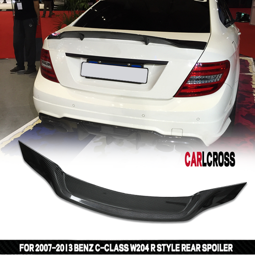 For 2007-2013 Benz C-class W204 R-Style Carbon Fiber Look Rear Trunk ...
