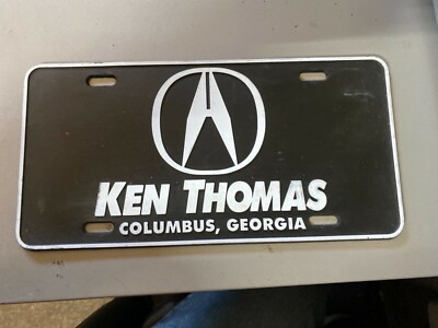 Ken Thomas Acura Columbus Georgia Front Booster License Plate | eBay