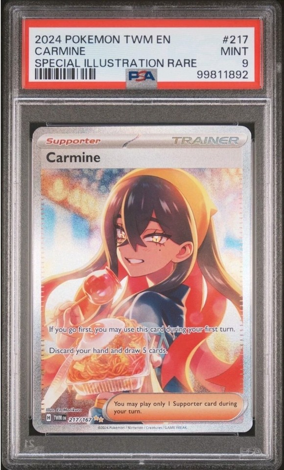 PKMN TCG Carmine 217/167 Sv06: Twilight Masquerade Holo PSA 9 MINT | eBay