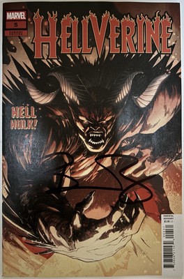 Hellverine #5 1st Hell Hulk Signed By Ben Percy Cappuccio Spoiler Variant | eBay