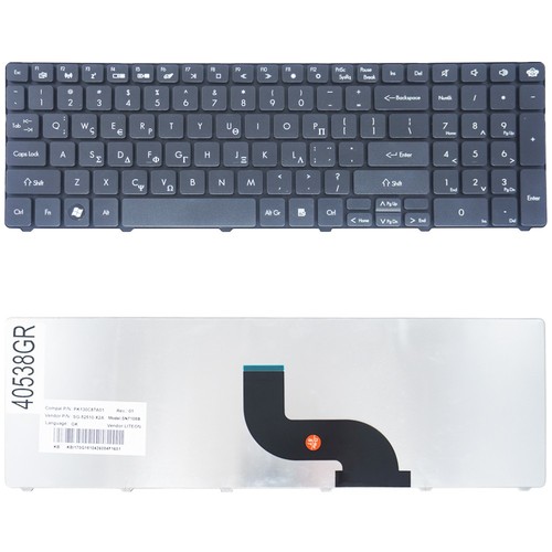 New Greek Laptop Keyboard Packard Bell SN7105B PK130C87A01 SG-52510-X2A ...