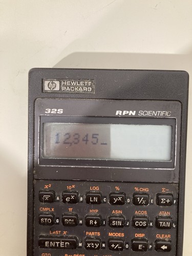 Hewlett Packard HP-32S RPN Scientific Calculator VTG 1987 Made In USA ...