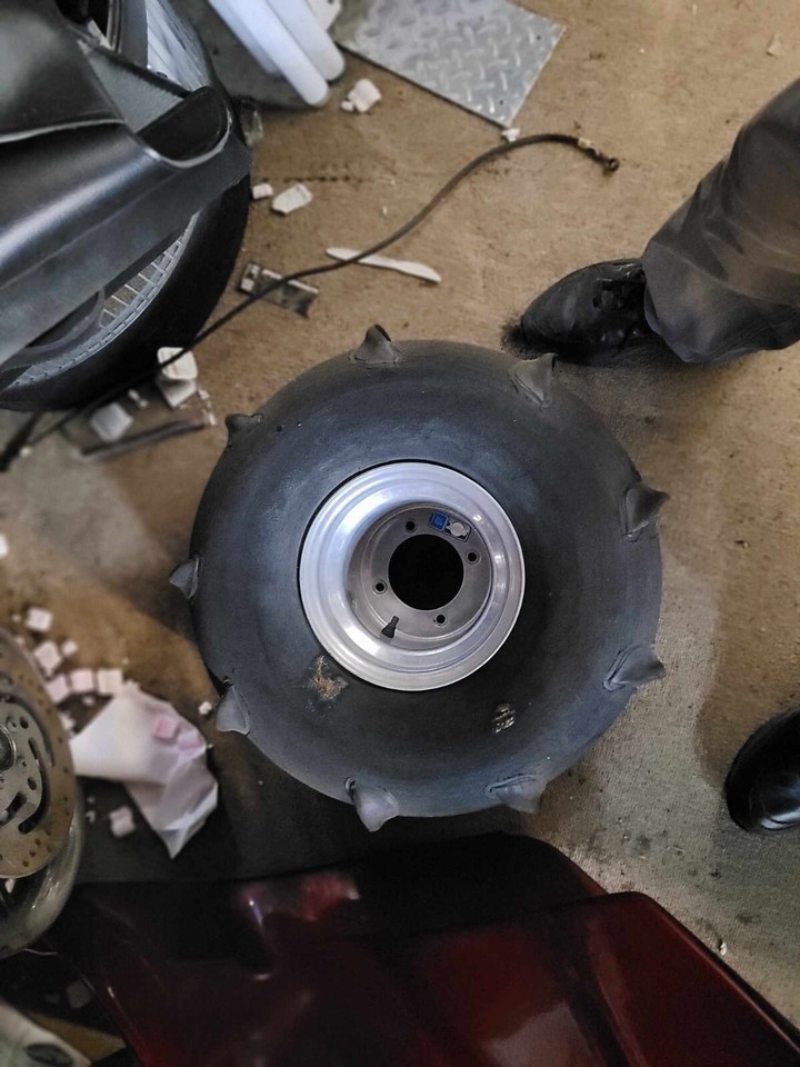 two rear yamaha banshee yfz350 dwt rims sand tires dune | eBay