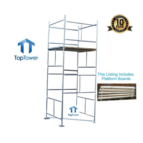 DIY Scaffold Tower + Boards 4.65m 4x4 x 15ft 3in WH Galvanised Steel ...