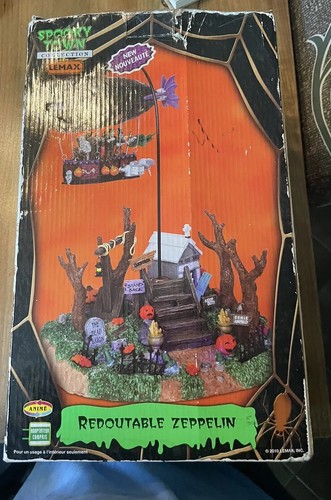 Lemax Spooky Town Dreaded Zeppelin Blimp Halloween Decor 728162041746 ...