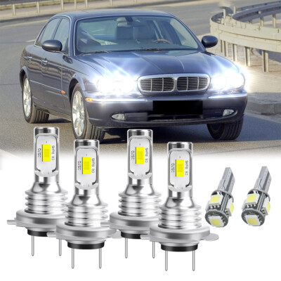 For Jaguar XJ (X350, X358) 03-09 Side/Dipped/Main/ LED Headlight 6000k ...