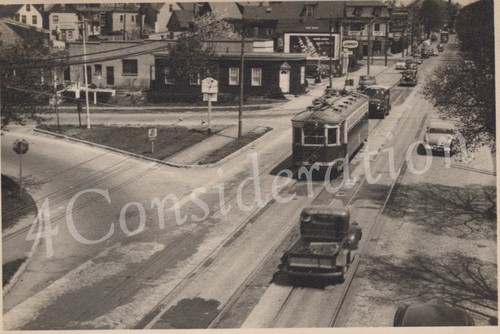 Boston Elevated Intersection Railroad MTA Train Trolly Car 1950s PHOTO ...