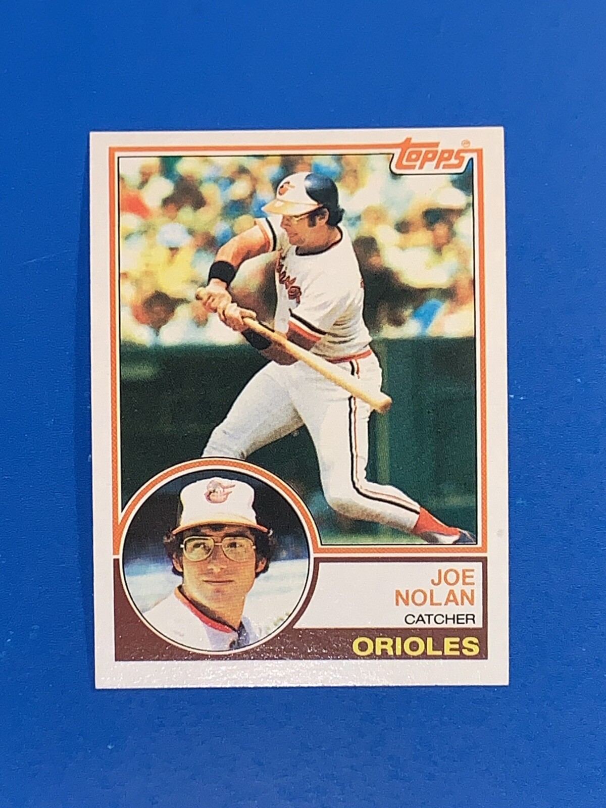 1983 Topps Joe Nolan Baseball Card #242 Baltimore Orioles Set Break NM ...