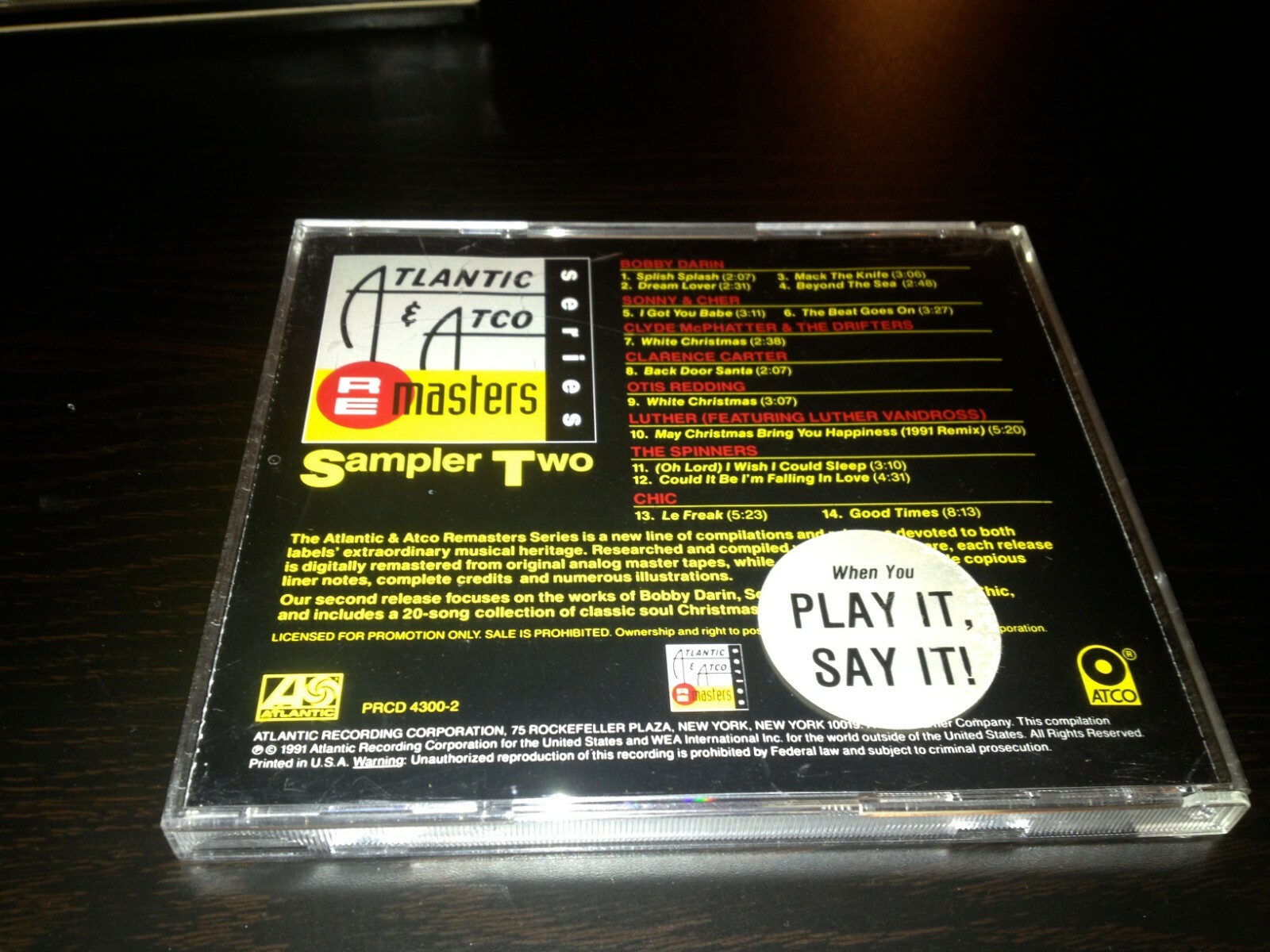 Atlantic & Atco Remasters Series Sampler Two CD Various 1991 PRCD 4300 ...