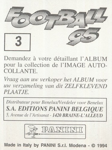 003 PASCAL RENIER # BELGIQUE CLUB BRUGGE REVELATIE - STICKER FOOTBALL ...