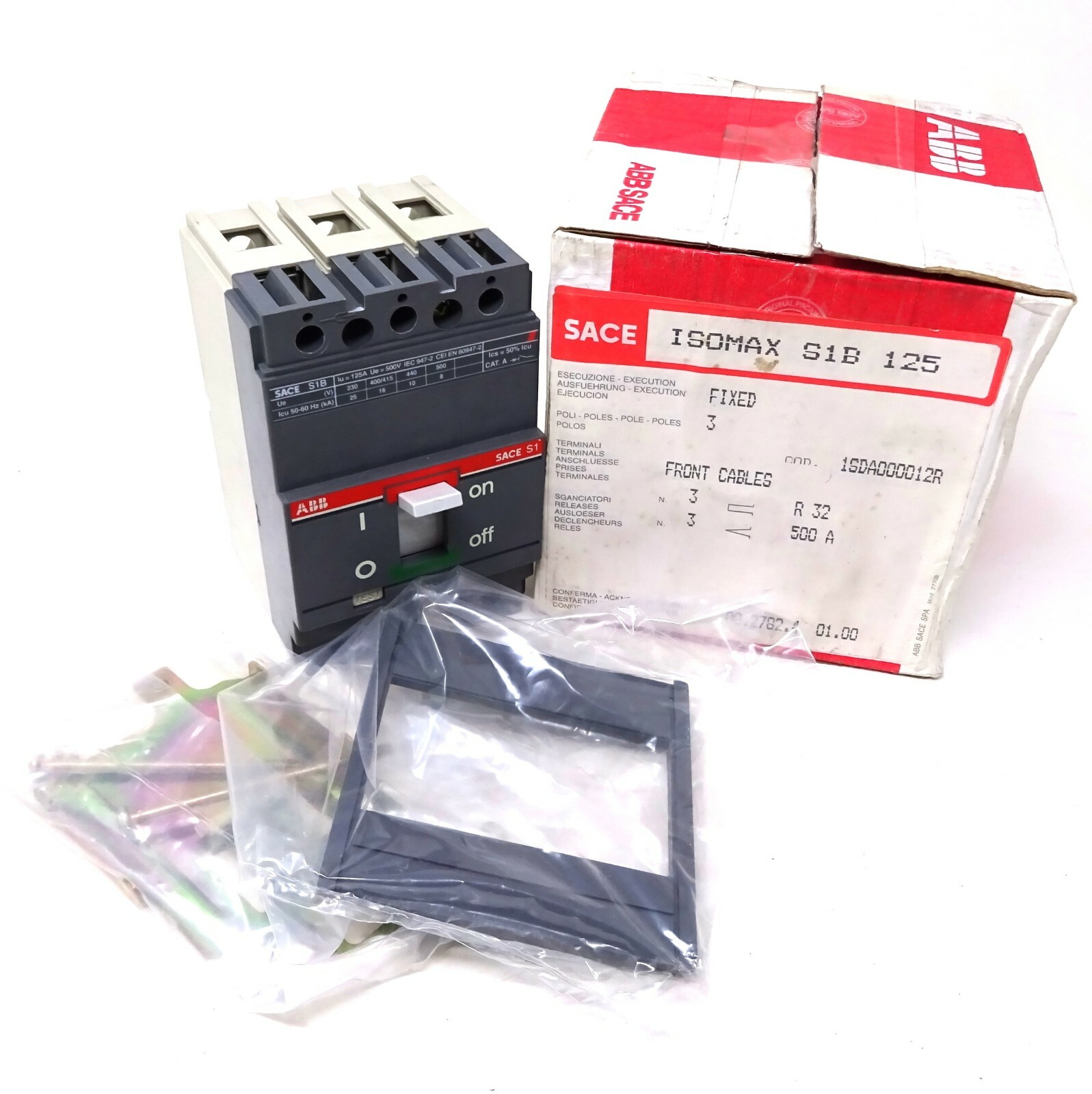 MCCB 1SDA000012R ABB SACE ISOMAX-S1B-125 | eBay