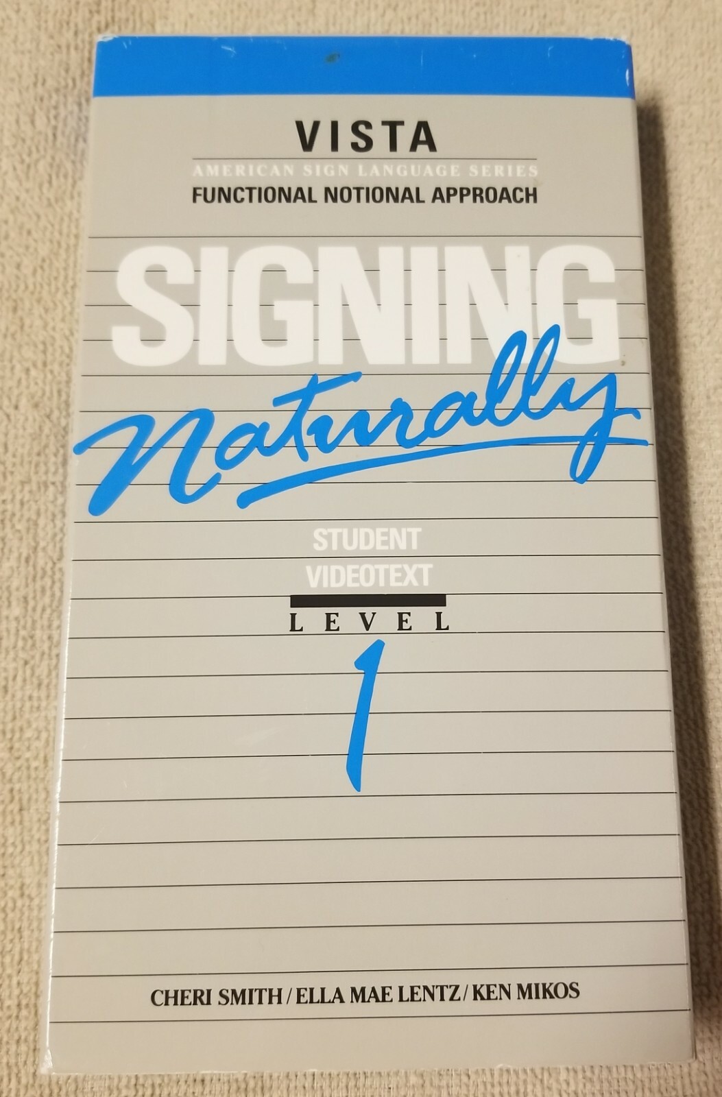 Signing Naturally Student LEVEL 1 VHS Video Tape American Sign Language ...