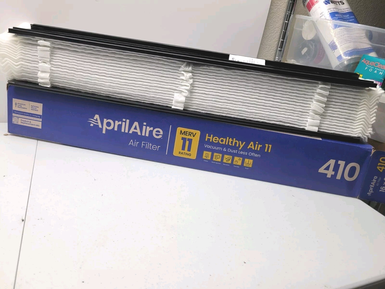 Genuine Aprilaire 410 MERV 11 Air Purifier Replacement Filter 16x25x4 ...