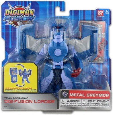 Digimon Fusion Blue Fusion Loader/Metalgreymon Transformer Action ...