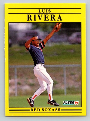 Luis Rivera 1991 Fleer #112 Boston Red Sox | eBay