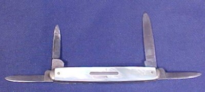 Vintage Pearl Handle Pocket Knife 4 Blade Griffon Cutlery New York | eBay