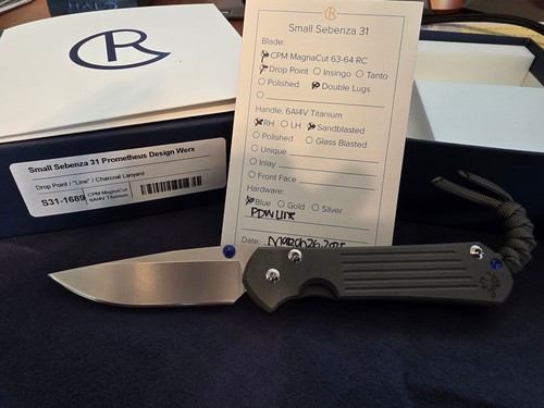 Chris Reeve Knives small Sebenza 31 PDW Prometheus Design Werx SPD ...