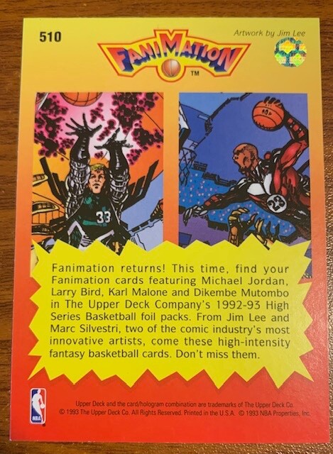 1993 Upperdeck #510 Animation Larry Bird/Michael Jordan | eBay