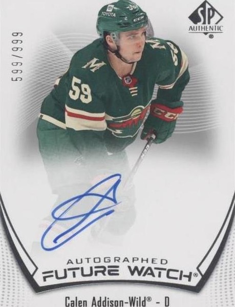 2021-22 SP Authentic - Autographed Future Watch #133 Calen Addison /999 ...