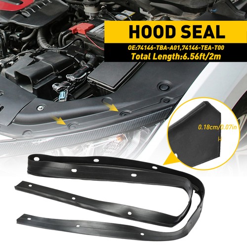 Hood Seal Gasket Rubber Replacement For 2016-2019 Honda Civic OE#74146 ...