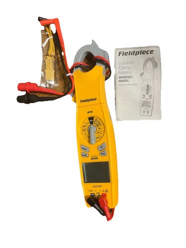 New Fieldpiece SC640 TRMS AC/DC Swivel Head Clamp Meter with Dual ...