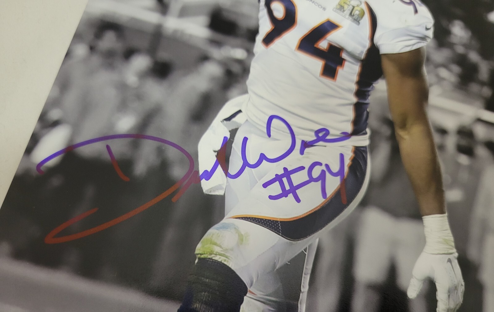 DeMarcus Ware Signed Denver Broncos 8x10 Photo Beckett Autograph ...