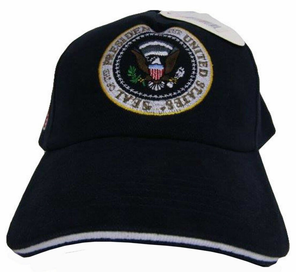 President of United States Seal POTUS Navy Blue Embroidered Cap Hat ...