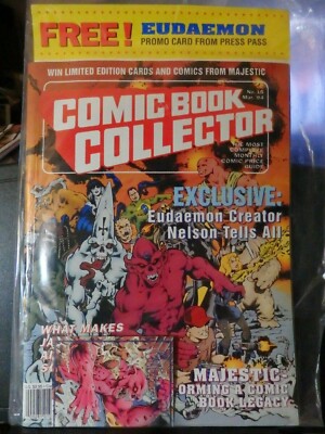 COMIC BOOK COLLECTOR PRICE GUIDE MAG # 15 W/BONUS EUDAEMON PROMO CARD ...