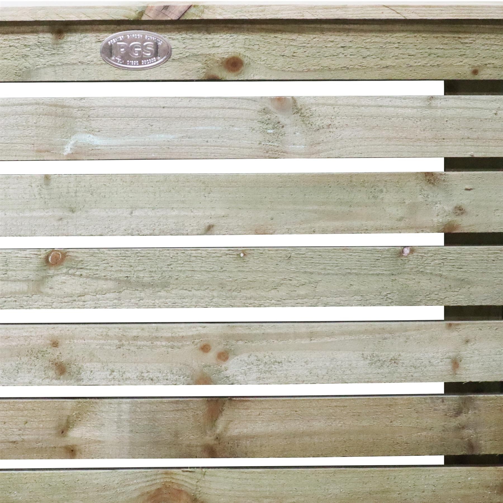 Roma Single/Double Slatted Contemporary Venetian Style Trellis Fence ...