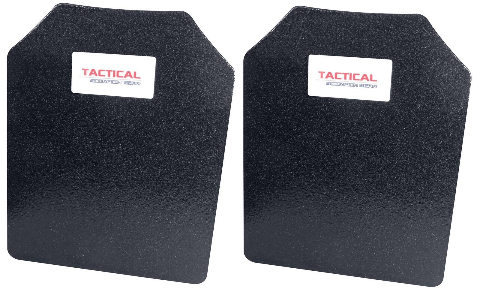 Level III AR500 Steel Body Armor Pair 11x14 Curved Plate Coated - Quick ...