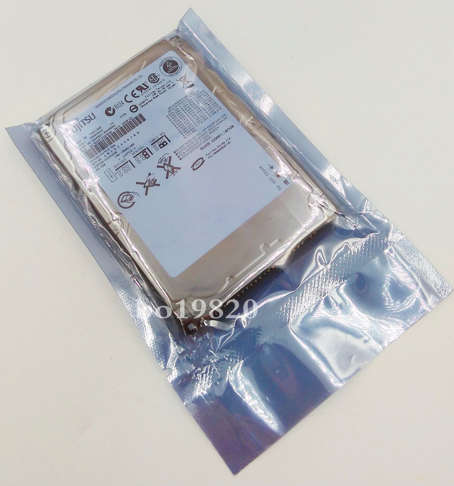 Fujitsu 80GB 80 GB 4200 RPM,2.5" IDE 2MB (MHW2080AT) Internal Hard Disk ...