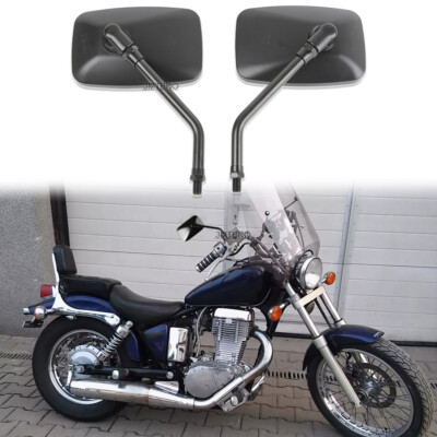 For Suzuki Savage 650 LS650 Bobber Rectangle Motorcycle Rear Mirrors ...