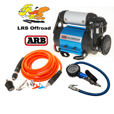 ARB High Flow Air Compressor with Tyre Inflation Kit inc gauge 12v ...