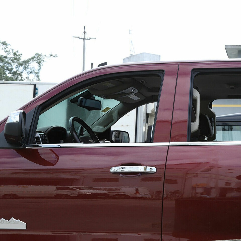 Stainless Window Trim Strip For Chevy Silverado GMC Sierra 14-18 ...