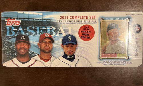 2011 Topps Complete Set Baseball Factory Sealed - Mickey Mantle Gold ...