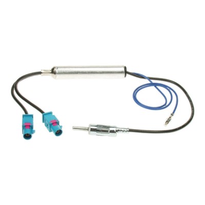 Radio DIN antennas adapter 2x FAKRA (Z) with phantom power for SEAT ...