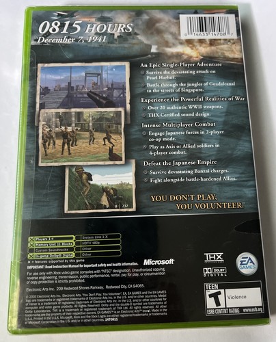 Medal of Honor: Rising Sun (Microsoft Xbox, 2003) for sale online | eBay