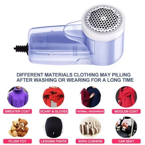 Electric Clothes Lint Pill Fluff Remover Fabrics Sweater Fuzz Shaver ...