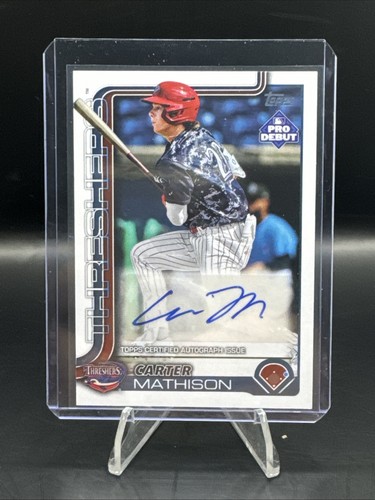 2025 Topps Pro Debut - Carter Mathison #PD-88 Autographs (AU, RC ...